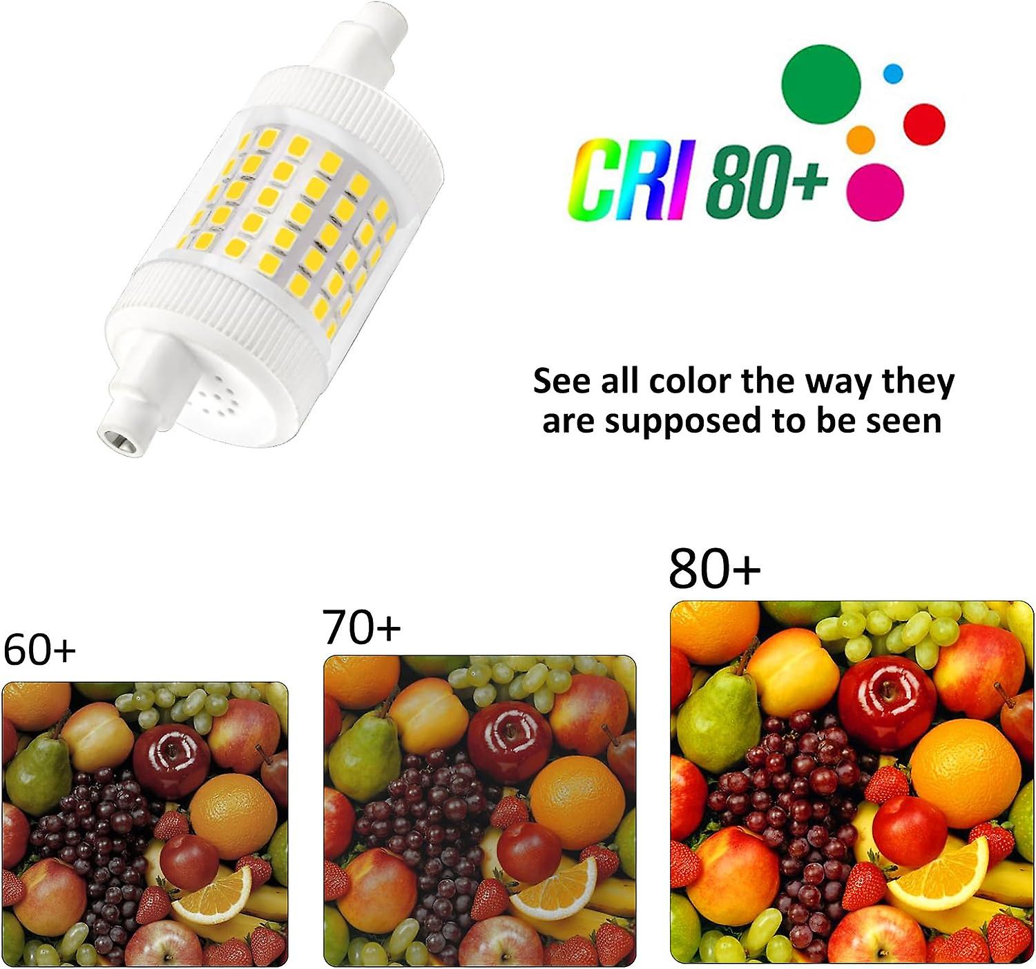 R7S LED Bulb 78mm Dimmable 15W Cool White 6000K, 1500LM, AC 230V ...