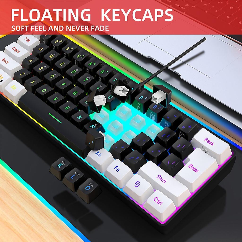 Quick-Response Wired Gaming Keyboard for PC and Desktop Computer Keypad ...