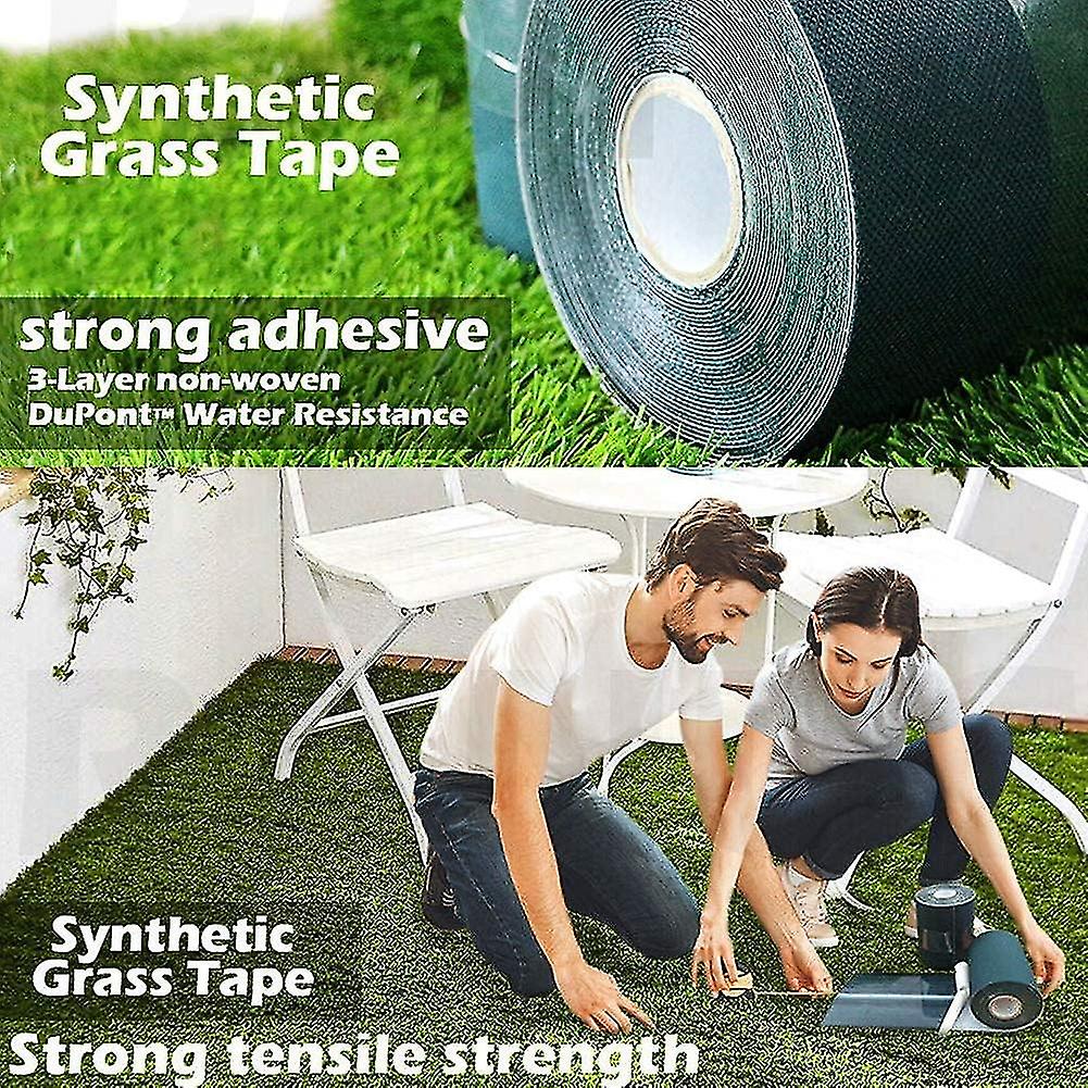 Artificial Grass Jointing Tape, 15cm x 10m Self Adhesive Joining Turf Tape Fixing Synthetic Lawn ...