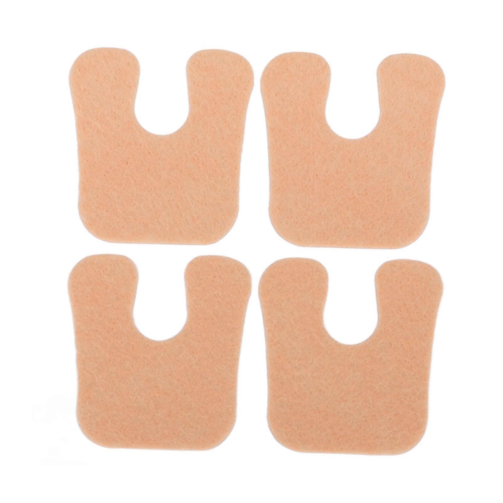 12 Sheets Felt Forefoot Cushion Self Adhesive U Shape Prevent Callus ...
