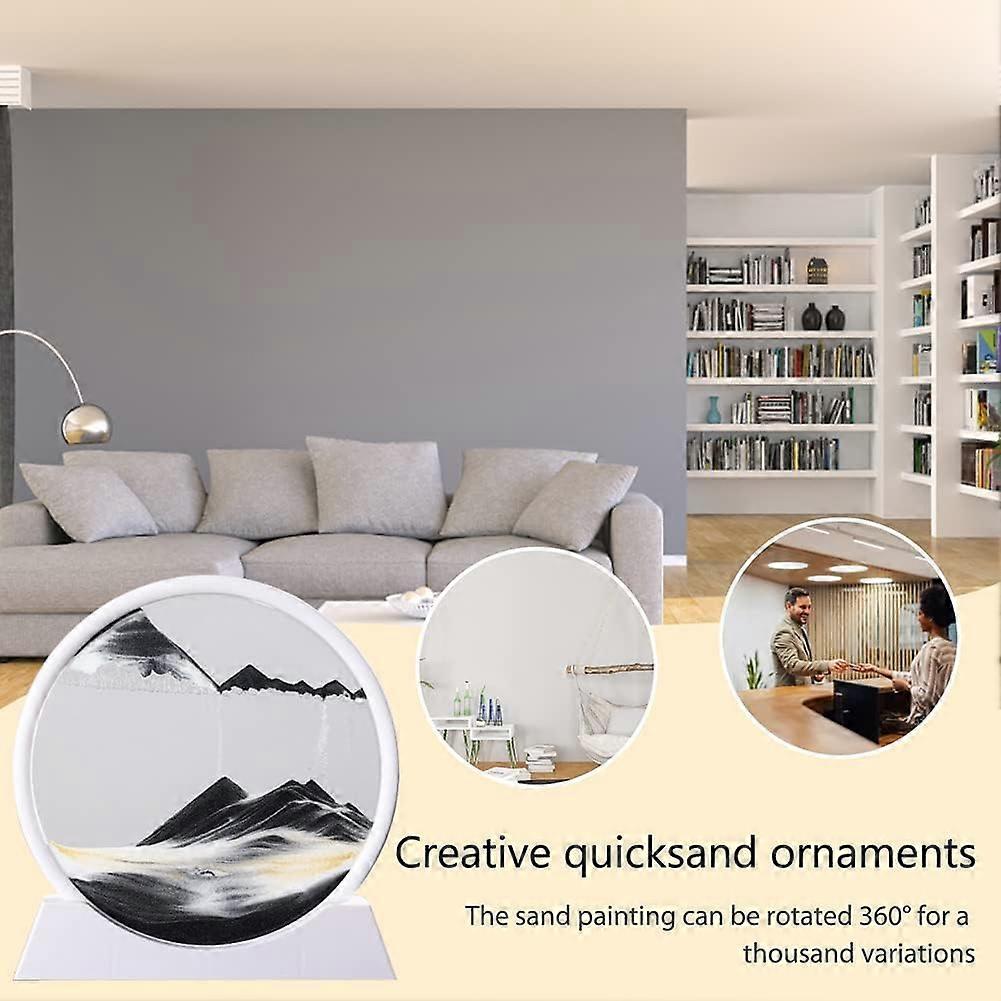 Moving Sand Art Pictures Sandscape Sand Art 3D Hourglass Deep Sea Sand ...