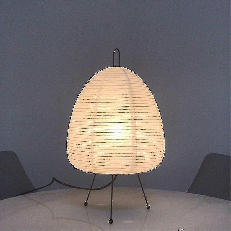 Japanese Design Akari Noguchi Yong Table Lamp Printed Rice Paper Lamp ...