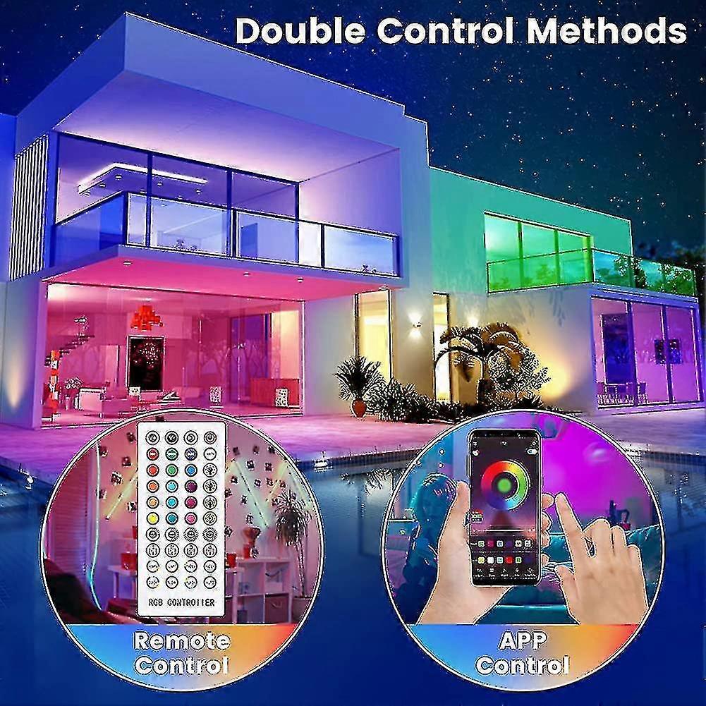 Led Strip 10m, Bluetooth Rgb Led Strips, Dimmable Led Light Strip With ...