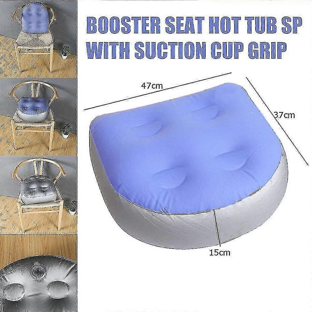 2pcs Inflatable Booster Seat, Hot Tub Cushion Spas Booster Seat Back ...