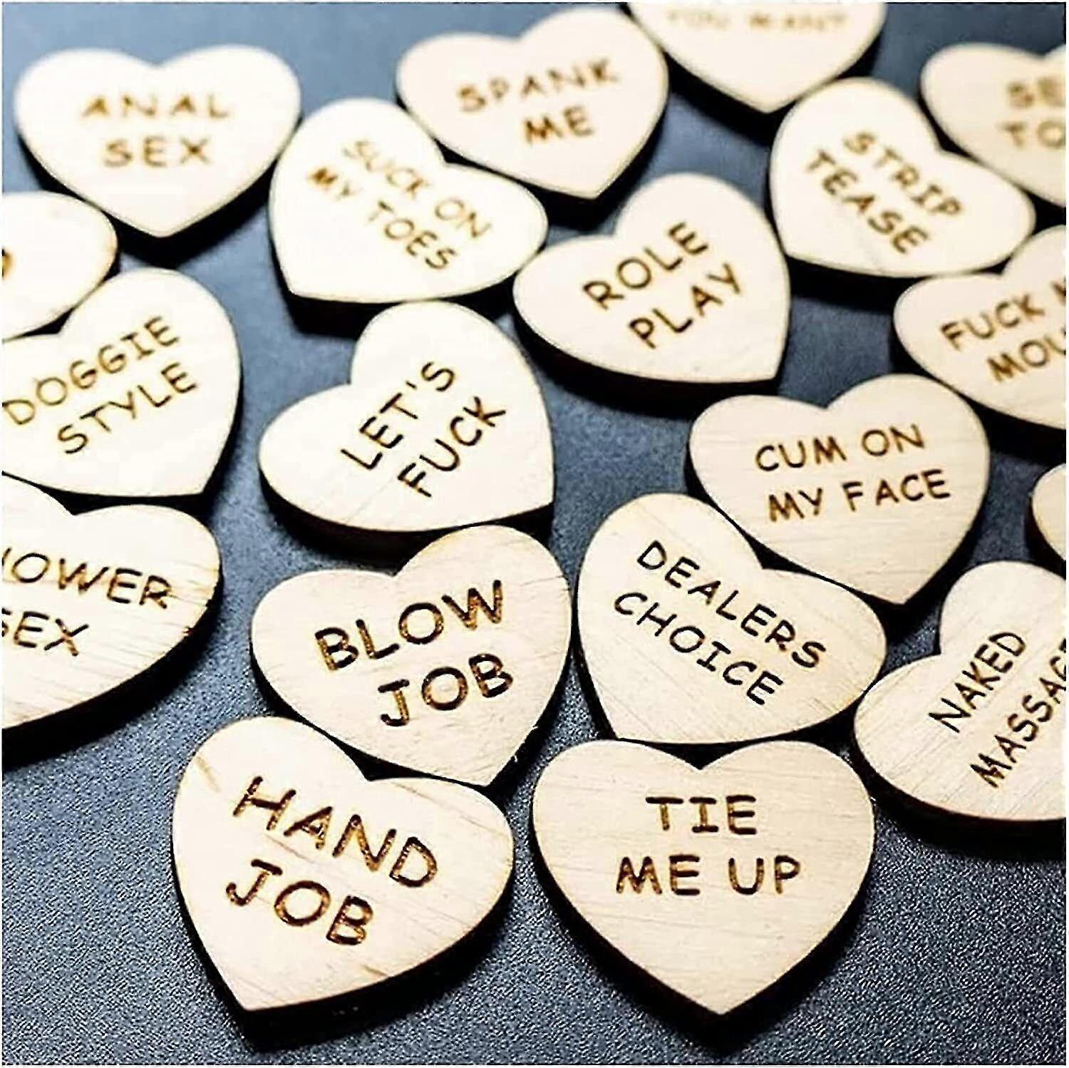 Funny Tokens Funny Wooden Valentines Ornaments, Funny Romantic Sex Gift ...