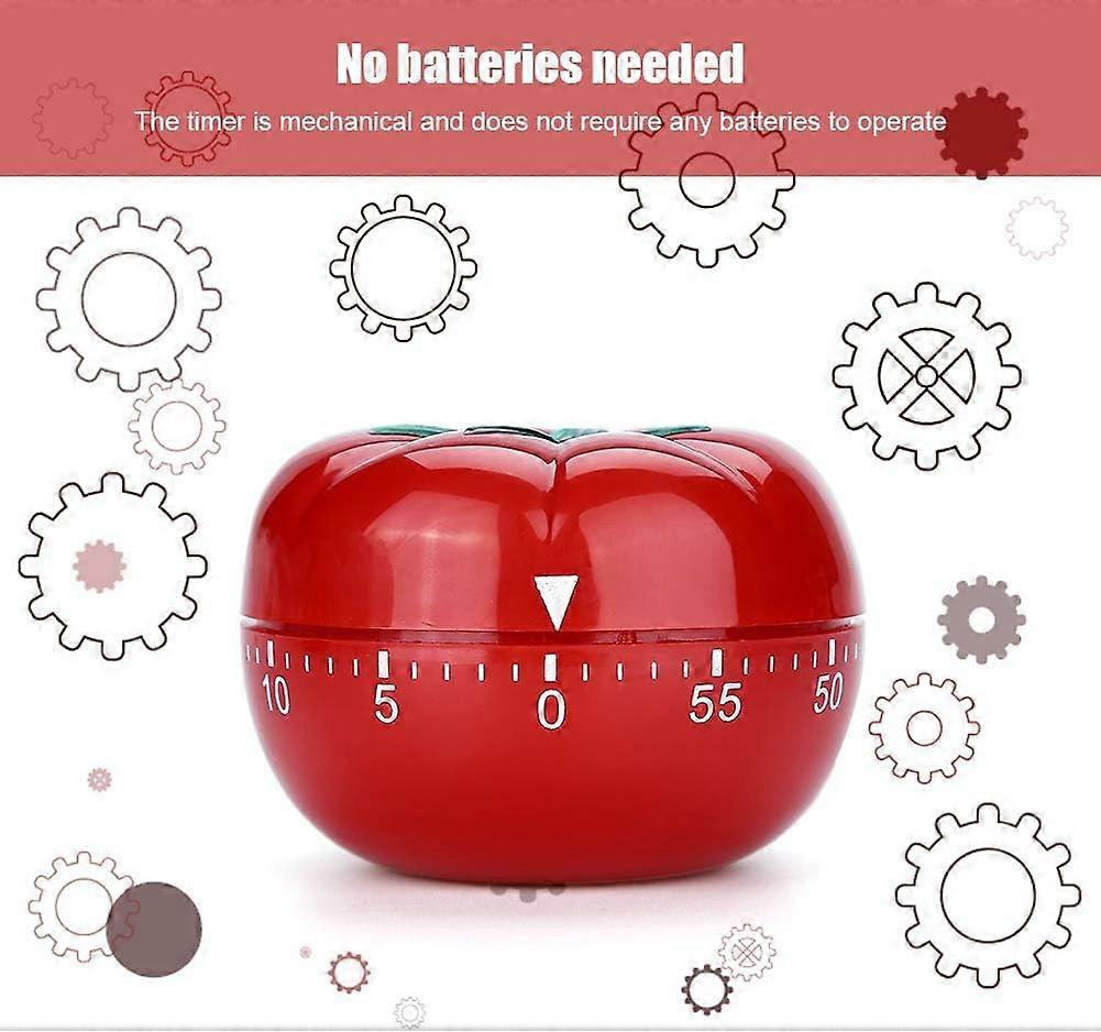 tomat mekanisk timer, 60 minuter 360 graders tecknad timer, kök ring ...