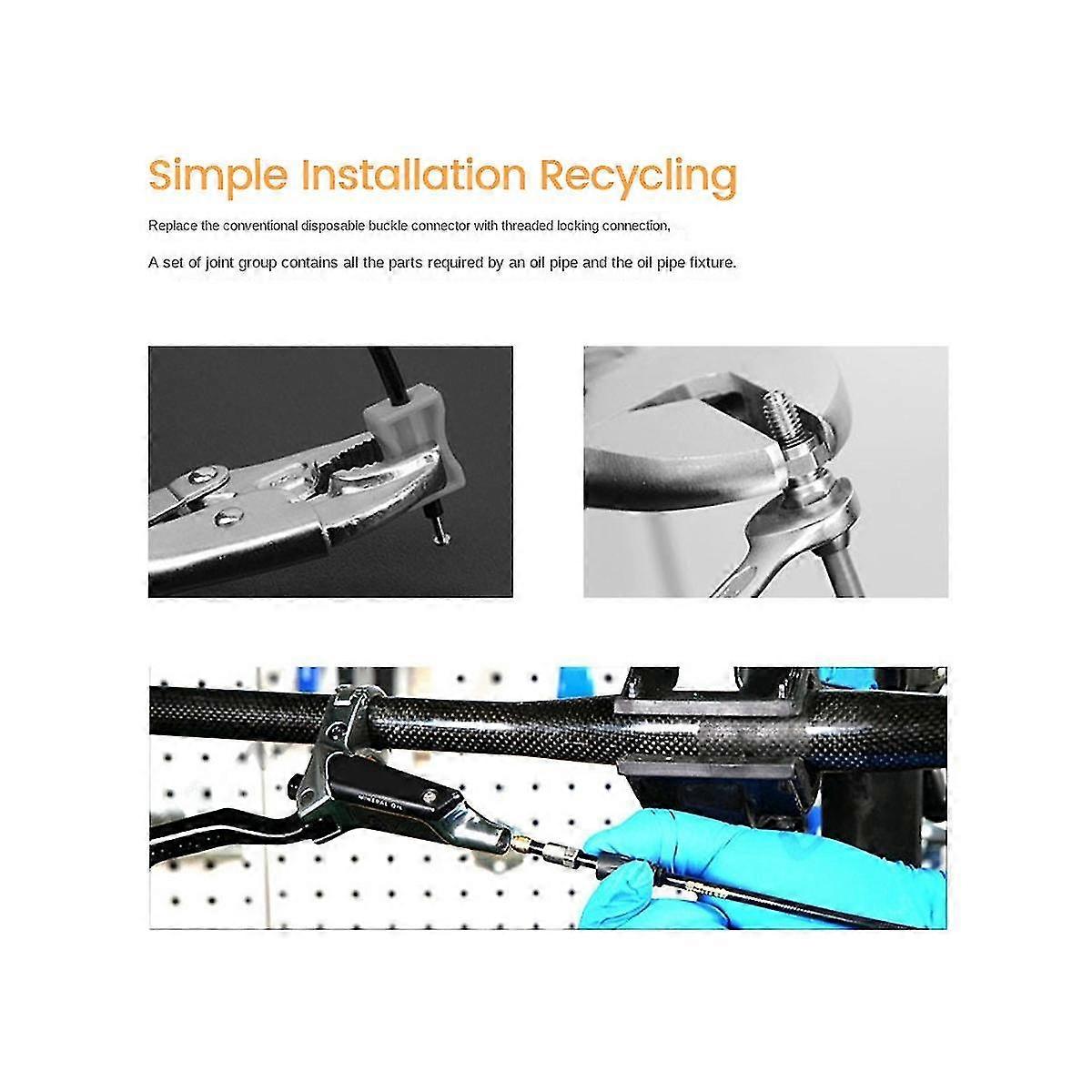 Bike Hydraulic Disc Brake Connector for SRAM Pass-Through Bicycle Brake ...