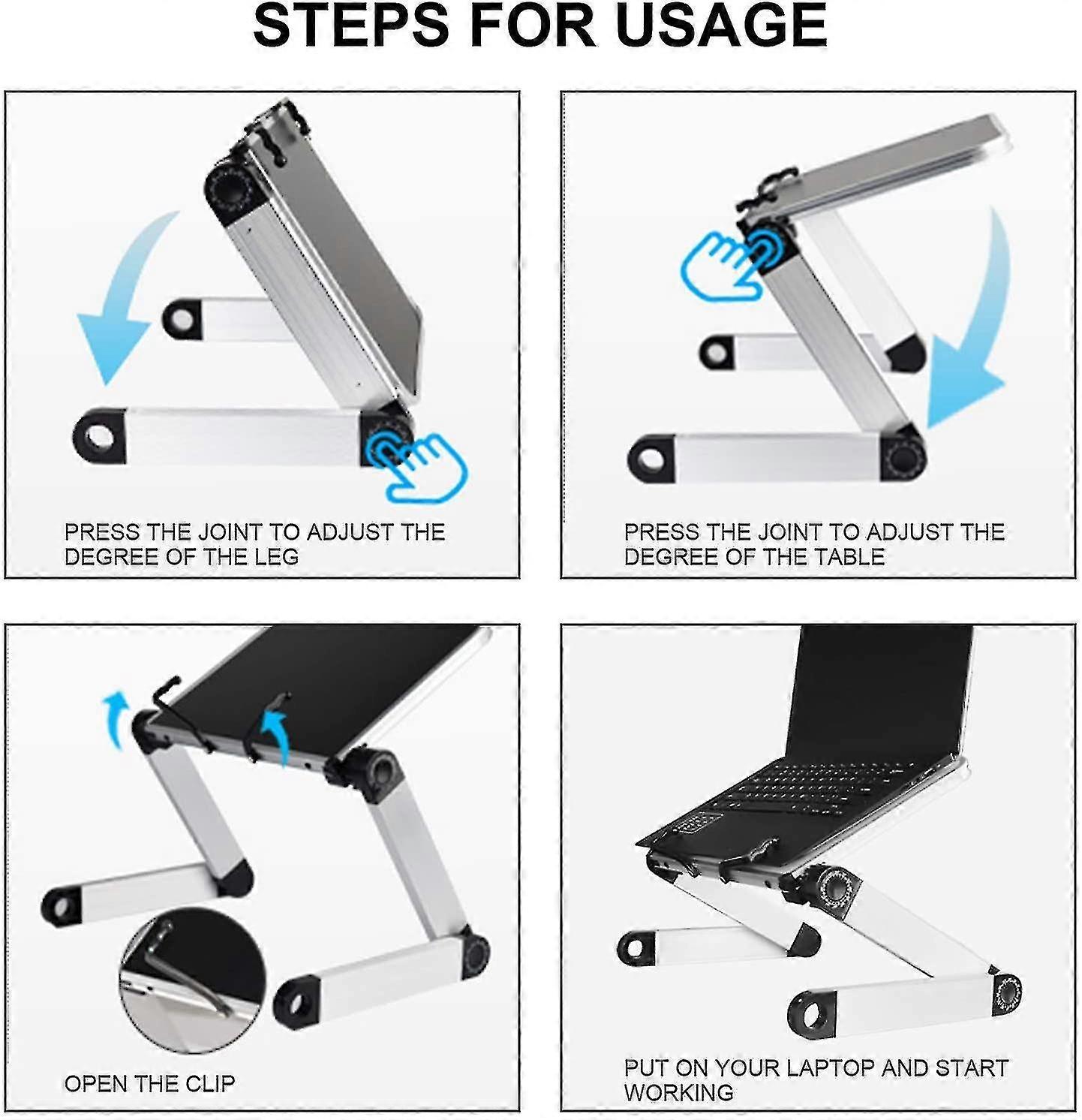 Book Stand Laptop Stand Adjustable Book Holder Tray With Page Paper ...