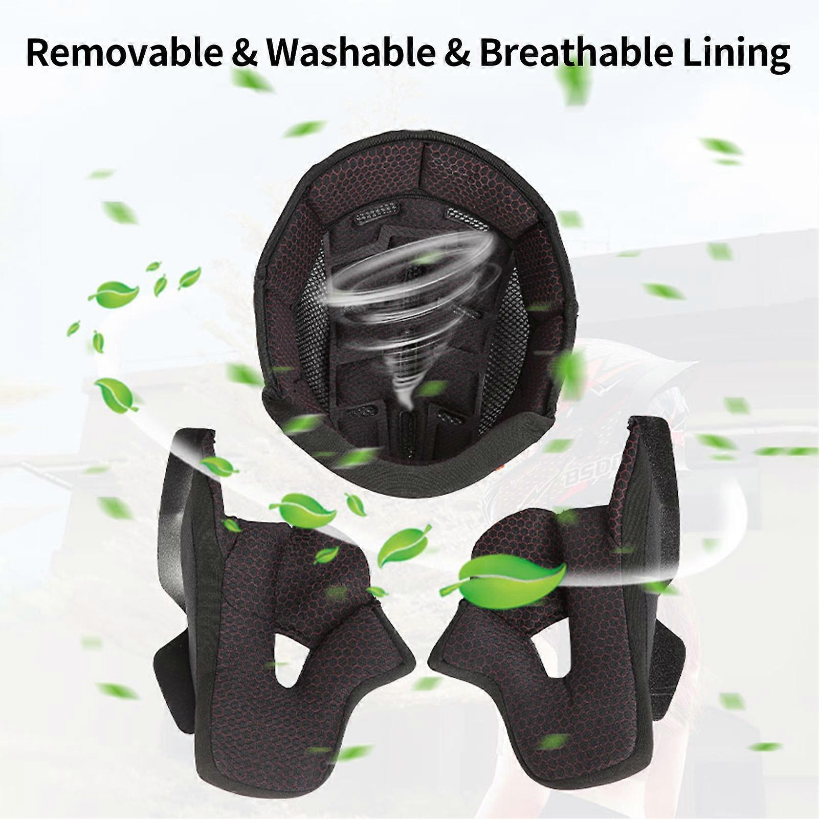 2023 Adult Motorcycle Double Mask Flip-Up Helmet Multi-color/Adjustable ...