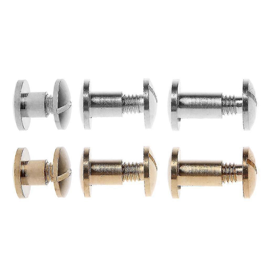 10 Pairs Chicago Screw Binding Screws Posts Kit Leather Belt Repair ...