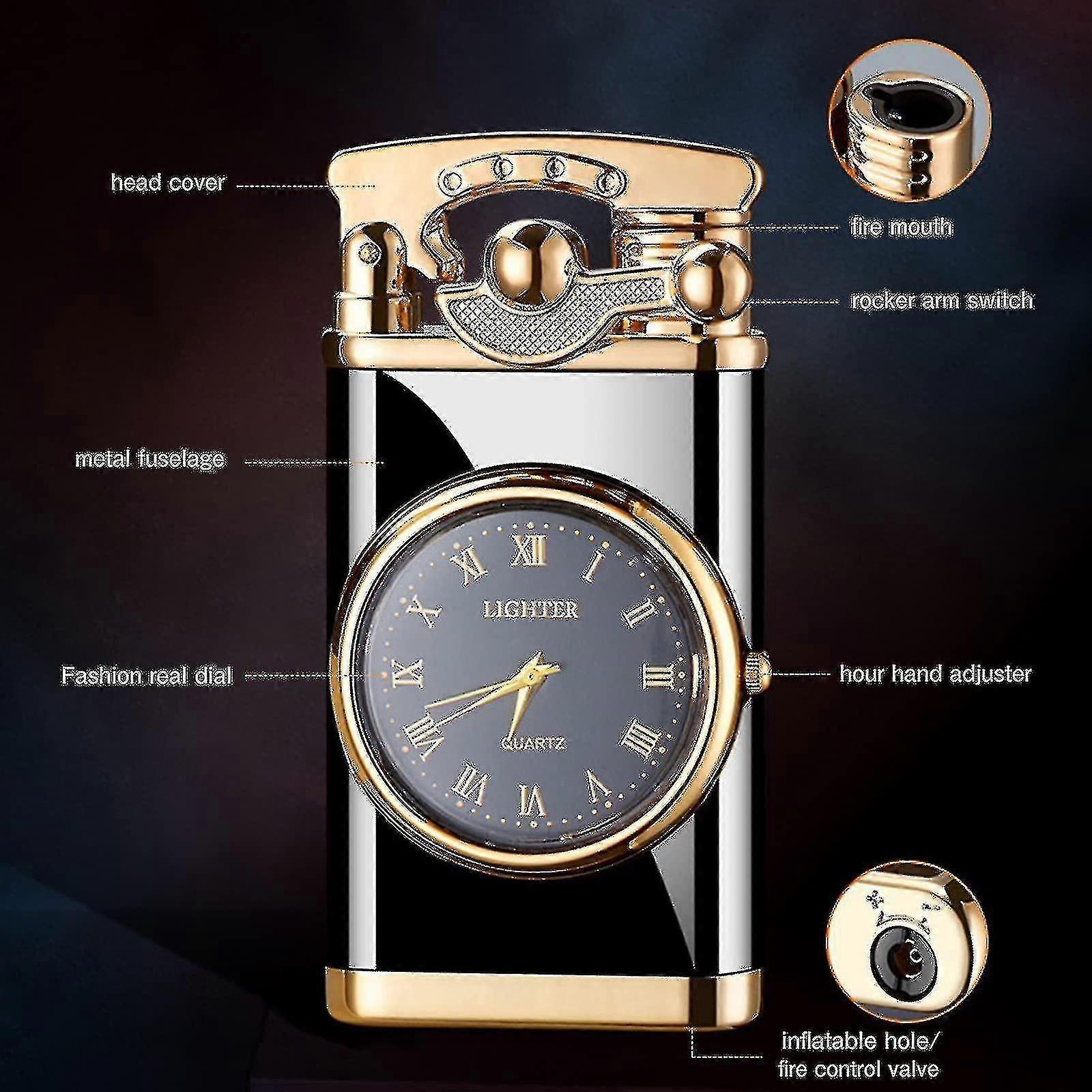 Inflatable Lighter With Electric Watch Creative Dial Rocker Arm ...