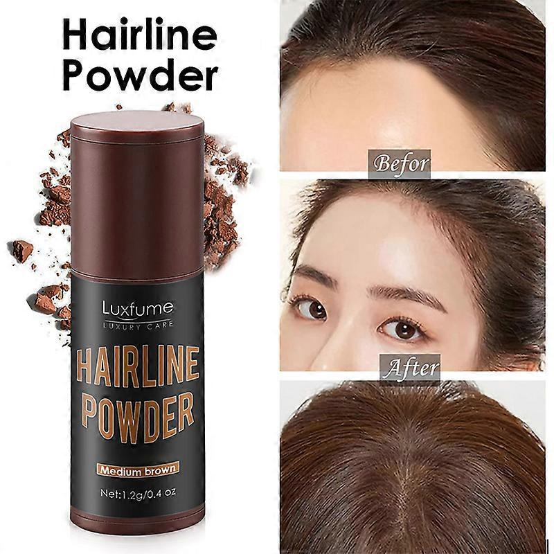 2Pcs Hairline Powder, Natural Waterproof Quick Cover Hair Root ...