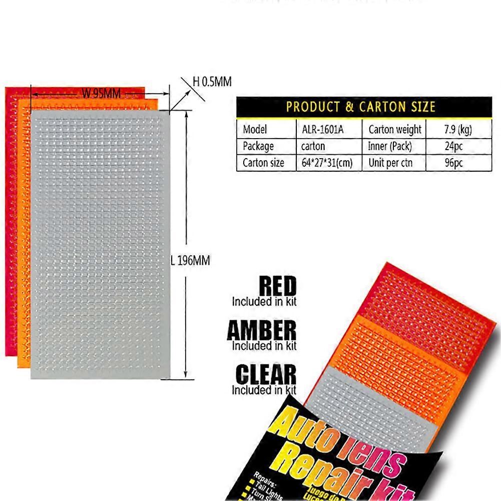 Car Auto Lens Repair Kit DIY Grid Pattern Car Headlights Taillight ...