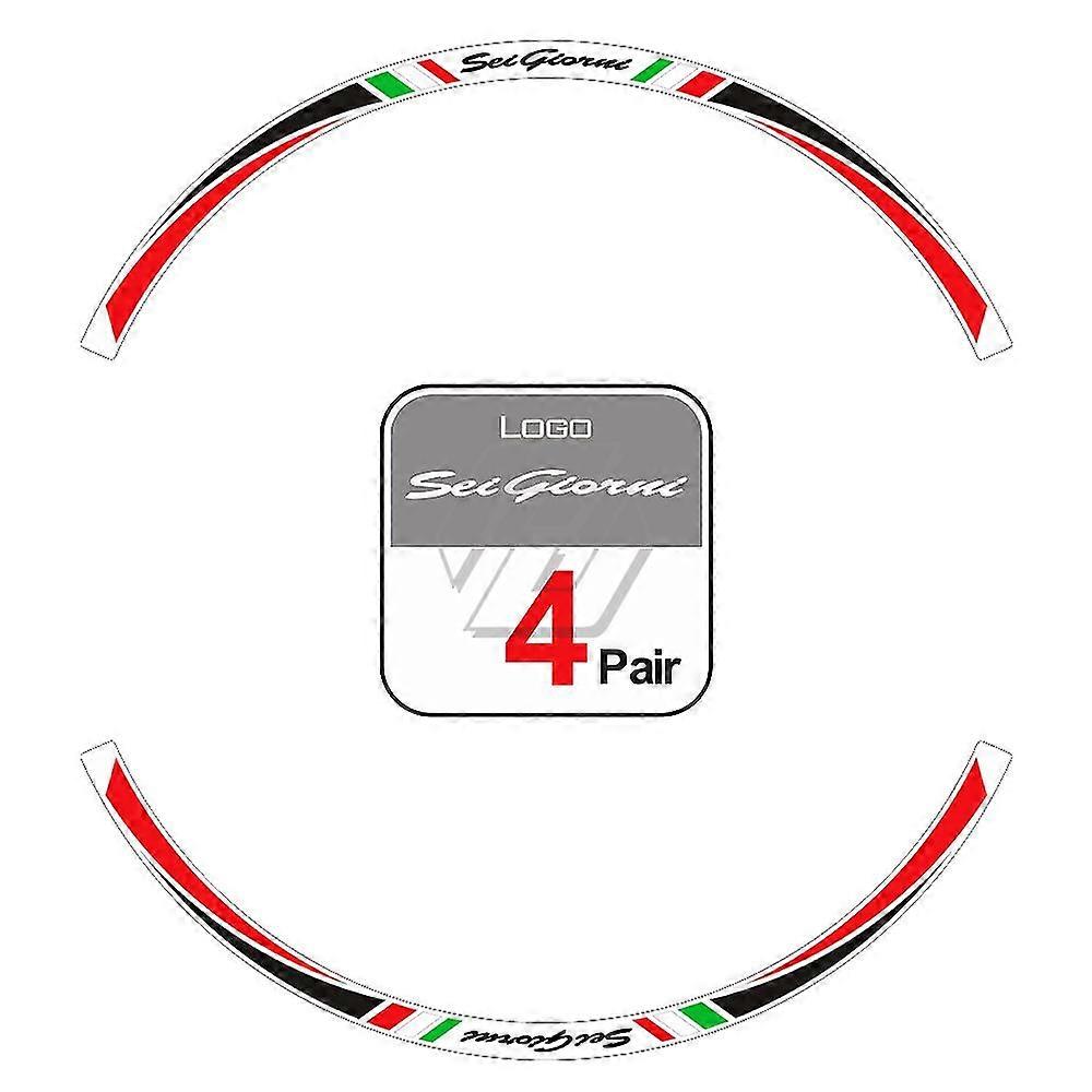 For Piaggio Vespa Gts 300 Sei Giorni Ii Edition Rim Decals Scooter 12 ...