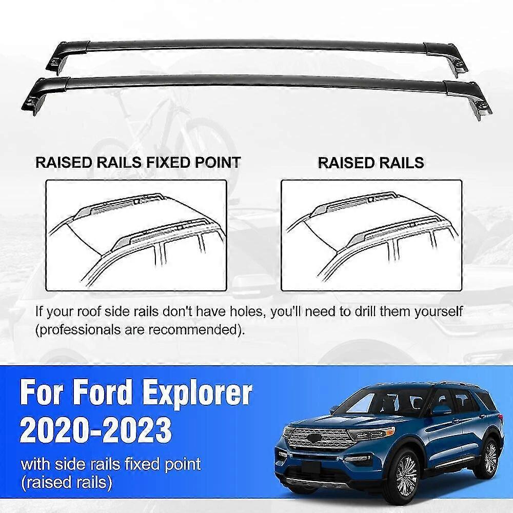 Roof Rack Cross Bars for Ford Explorer 2020-2023 Aluminum Car Roof Top ...