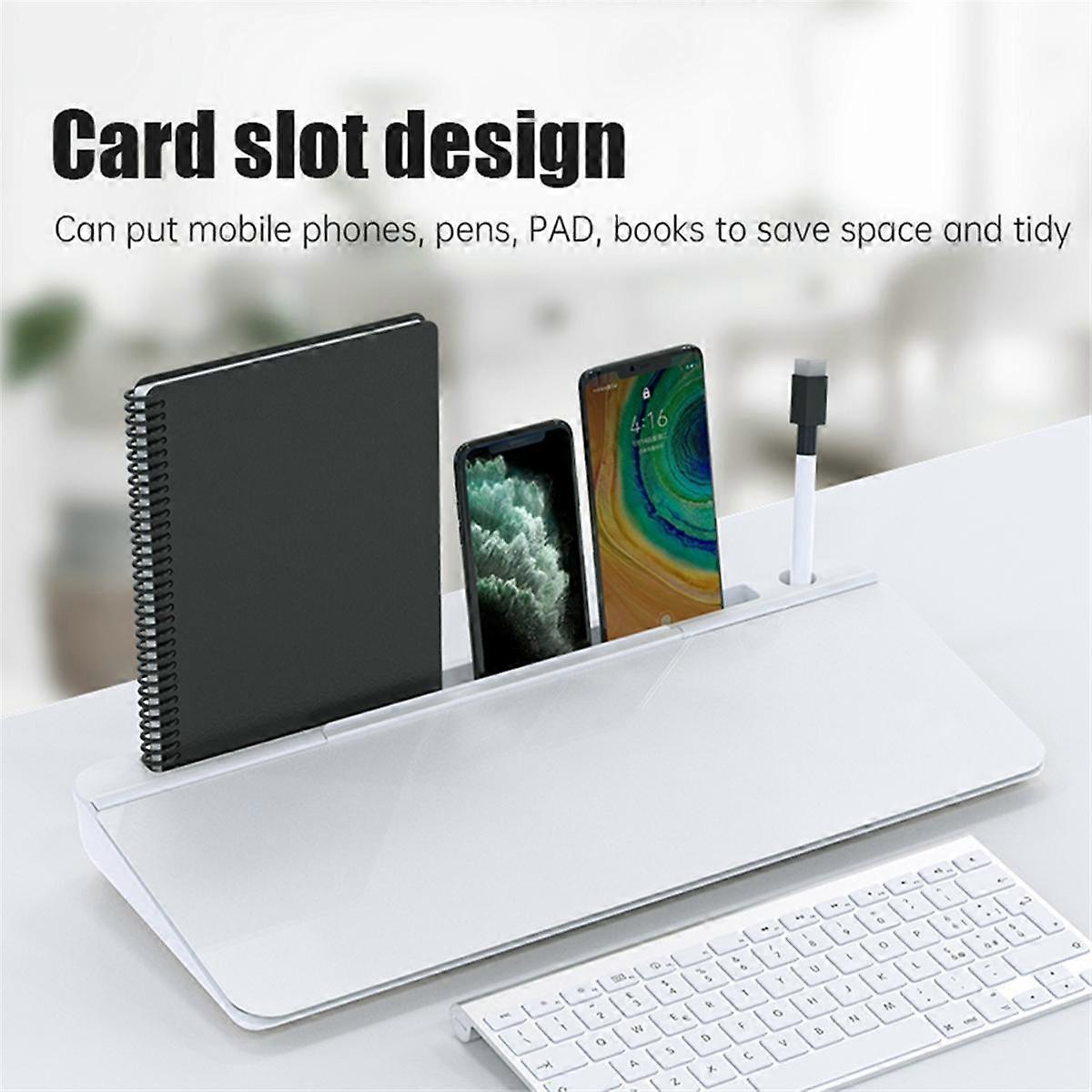 Desktop Keyboard Mini Whiteboard Writing Board Tempered Glass Business ...