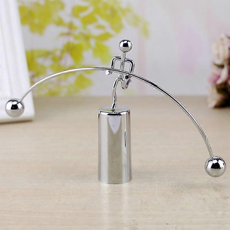 Mini Balance Pendulum Metal Weightlifting Iron Man Cradle Tumbler Toy ...
