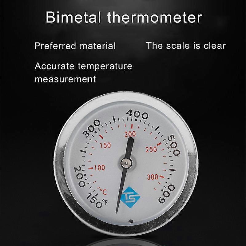 150-600 Degree Fahrenheit Stainless Steel BBQ Dial Thermometer ...