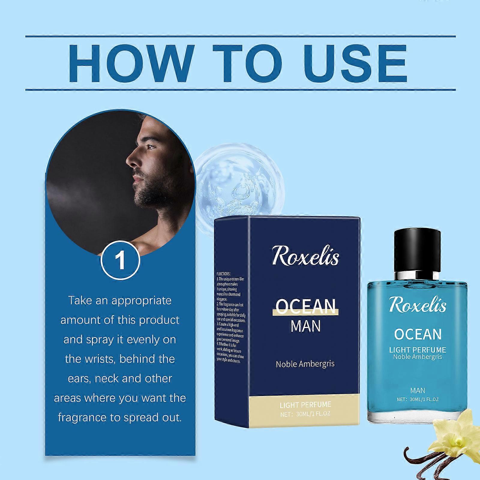 Ambergris Blue Ocean Perfume Men's Charm Atmosphere Permanent Light ...