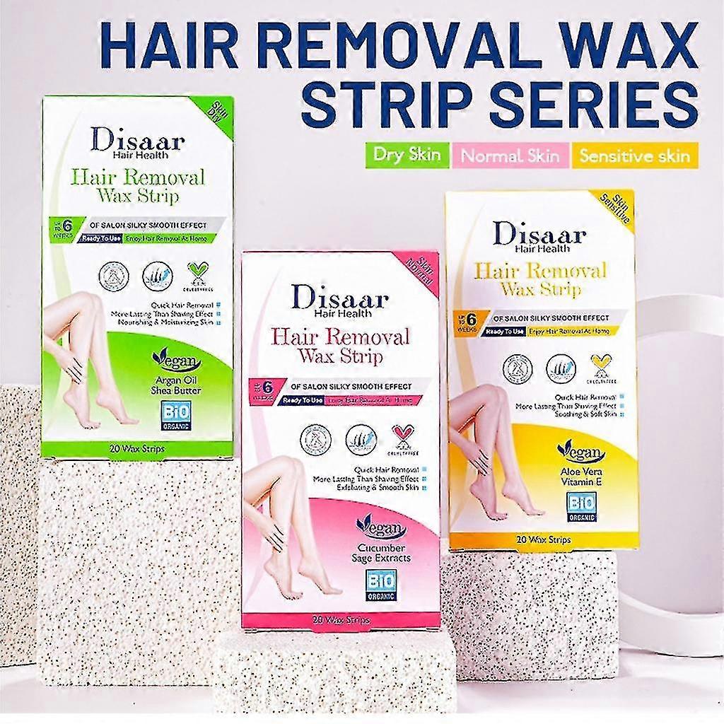 Hair Removal Tool Wax Strips Waxing Wipe Sticker For Face Leg Slip ...