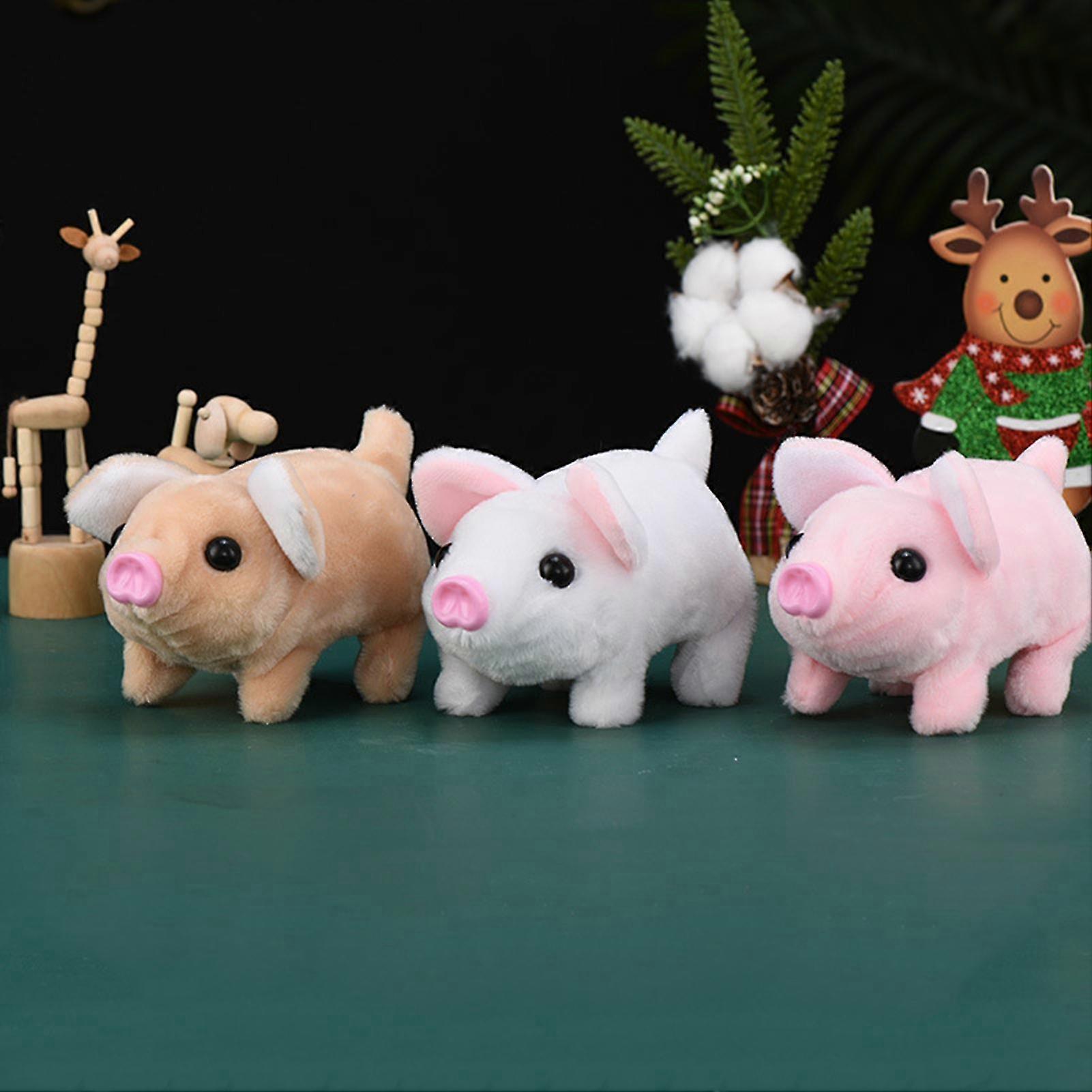 Simulation Walking Piggy Electronic Pet Plush Toy for Baby Interactive ...