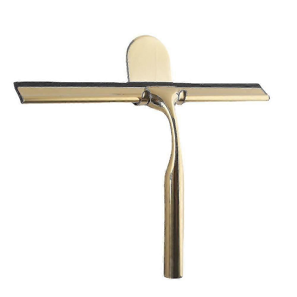 Gold Stainless Steel Shower Squeegee For Bathroom, Wide Shower Glass ...