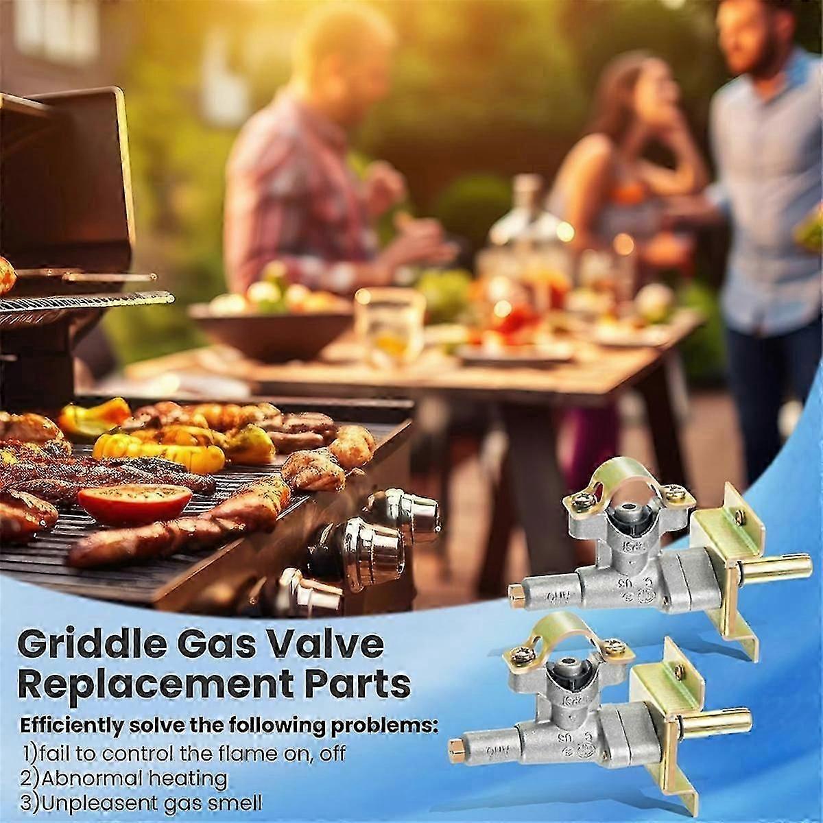 2 Pack Griddle Burner Control Valve Compatible for Grill Griddle ...