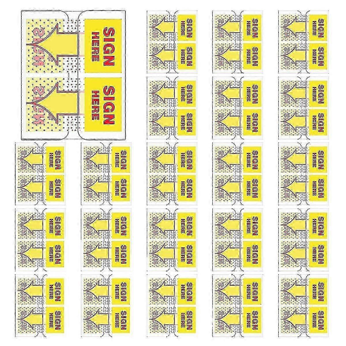 300pcs Sign Here Tabs Sign Here Sign Here Stickers Sign Here Flags With ...