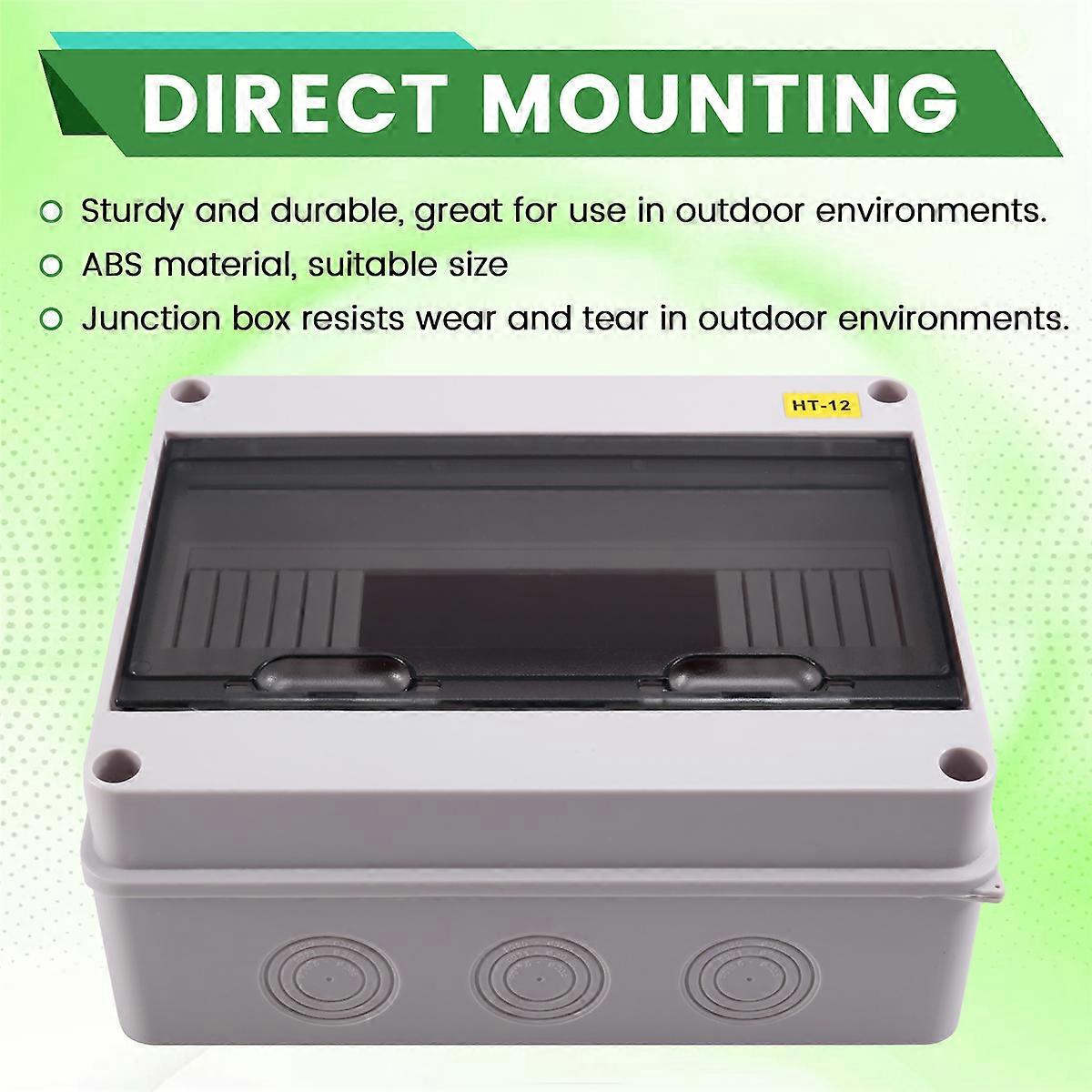 HT-12 Way IP65 Mcb Breaker Box Distribution Protection Box ABS Power ...