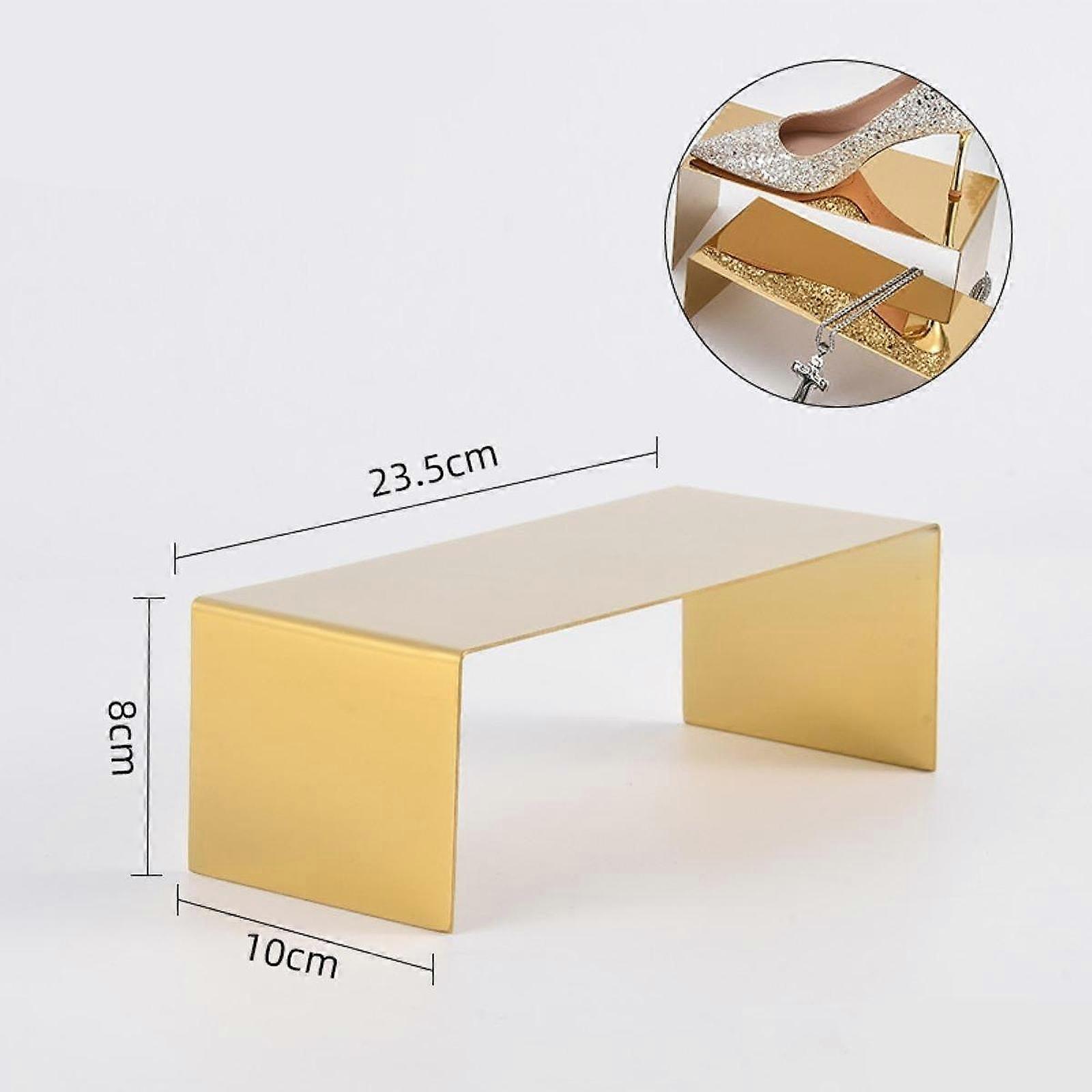 3 Pieces Riser Display Stands Display Shelf Stainless Steel Handbag ...