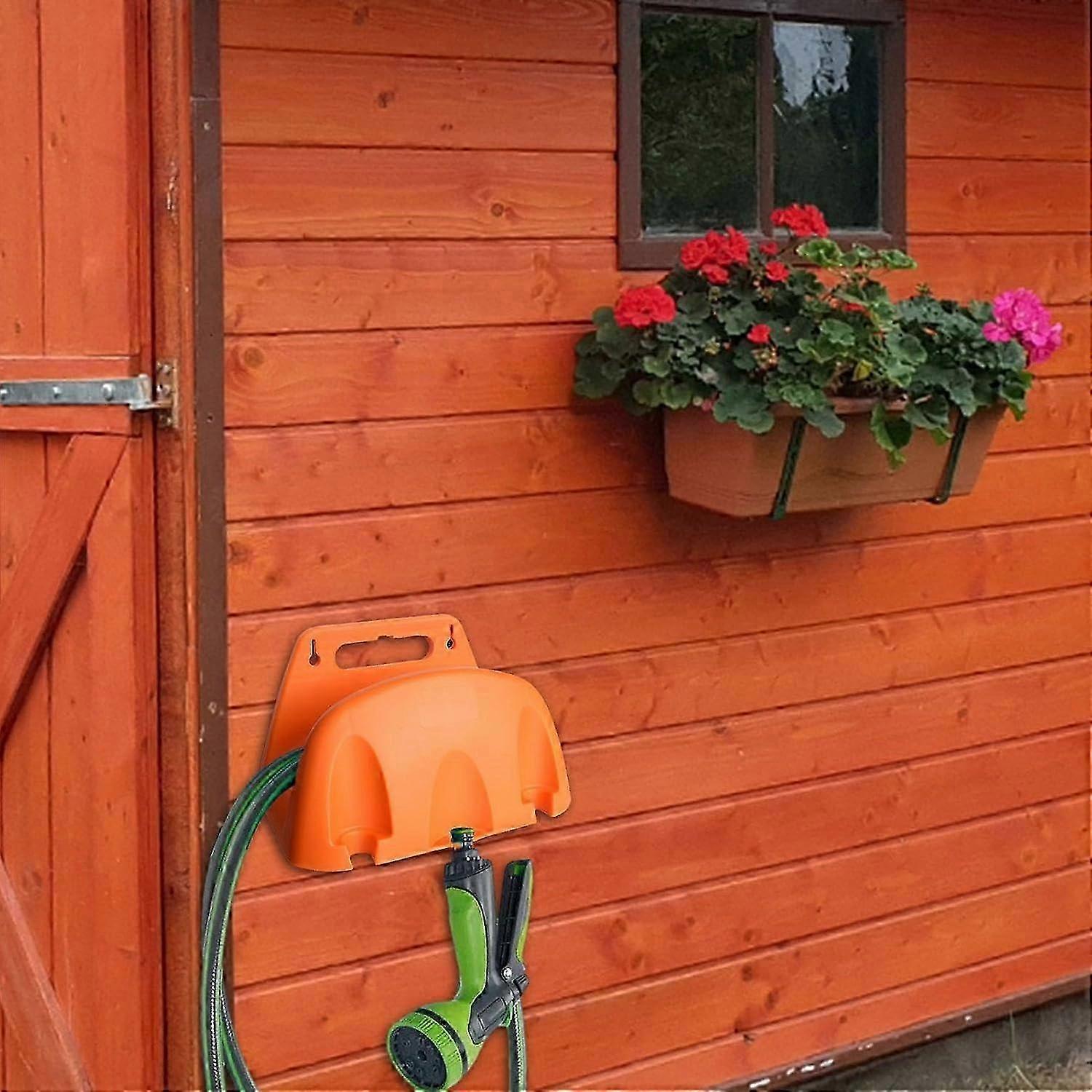 Hose Holder - Wall Mounted Metal Hose Rack | Hose Rack | Heavy Duty ...