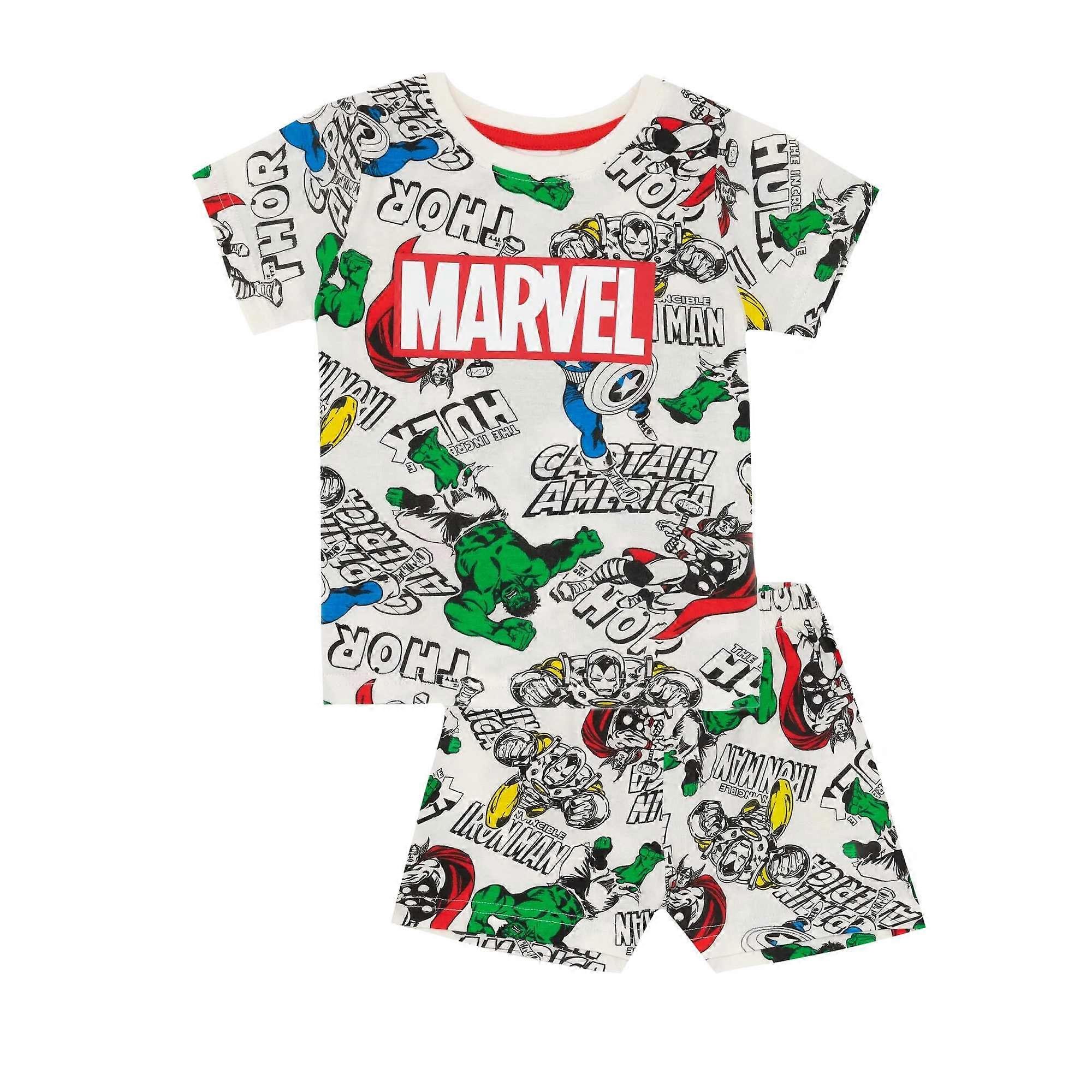 Marvel Boys Superhero Short Pyjama Set | Fruugo AU