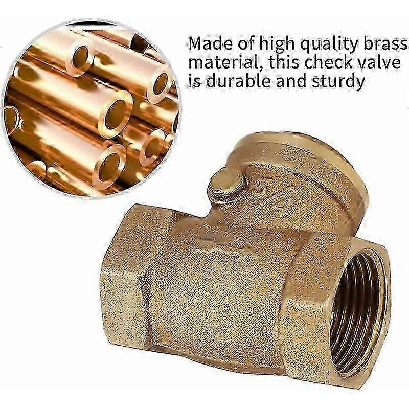 Check Valve, Swing Check Valve DN20 232PSI 3/4 Female Brass Water Check ...