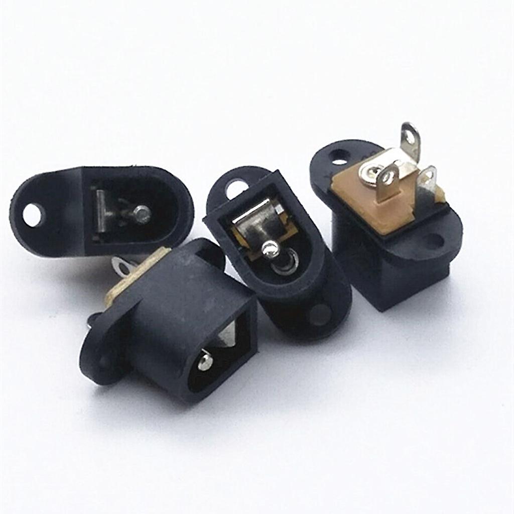 10 Pairs Male+female 2.1x5.5mm For Dc Power Jack Plug Pcb Panel Mount ...