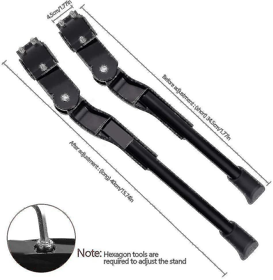 Bicycle Kickstands, Adjustable Kickstand Aluminum Alloy Mtb Bike Stand ...