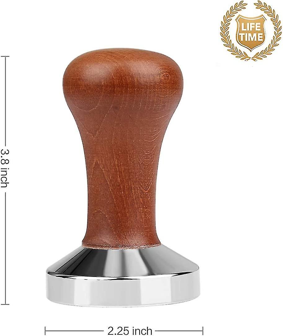 51mm Stamp Made Of Chrome-plated Steel And Real Wood Handle Incl. Mat ...