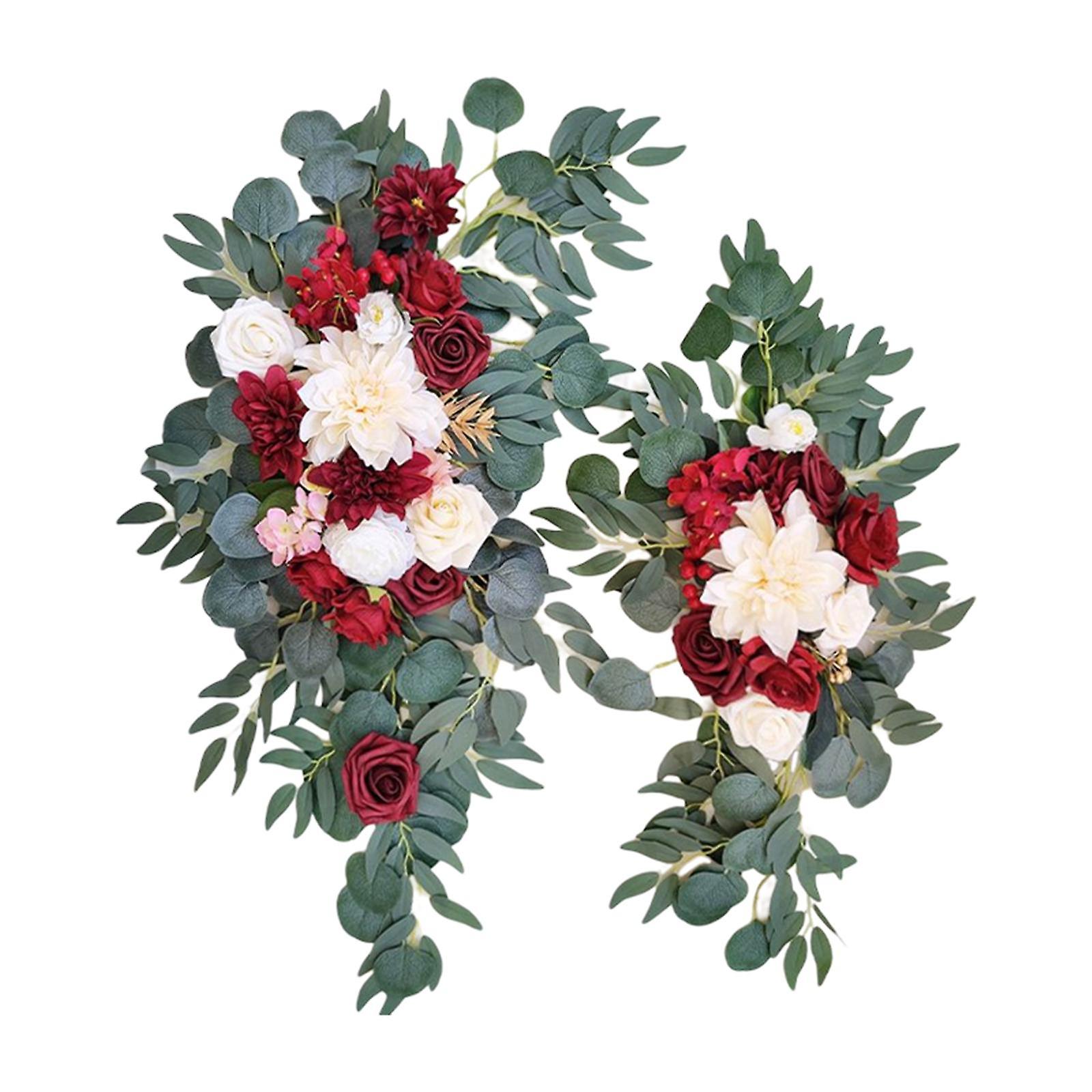 Artificial Flowers Swag Floral Swag Backdrop Rustic For Wedding Table ...