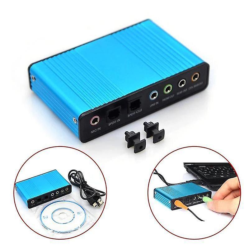 Usb Optical Sound Card 6 Channel 5.1 External Reverb Sound Card ...