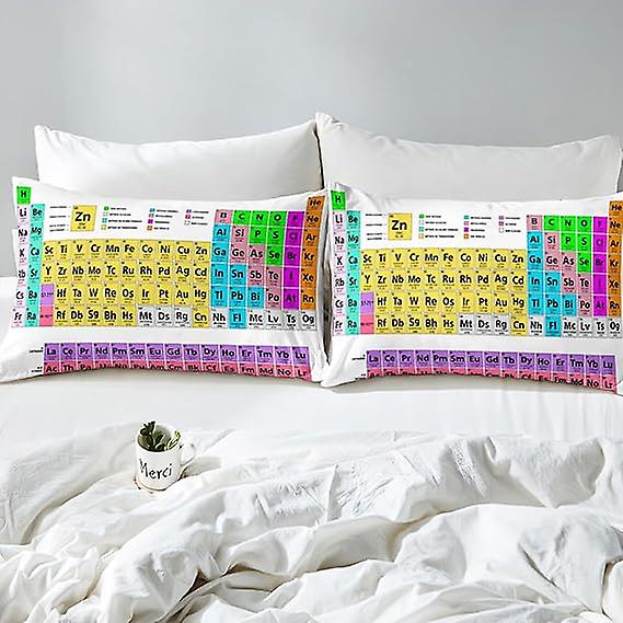 Science Theme Bedding Set Twin Size For Boys Girls Chemistry Periodic ...
