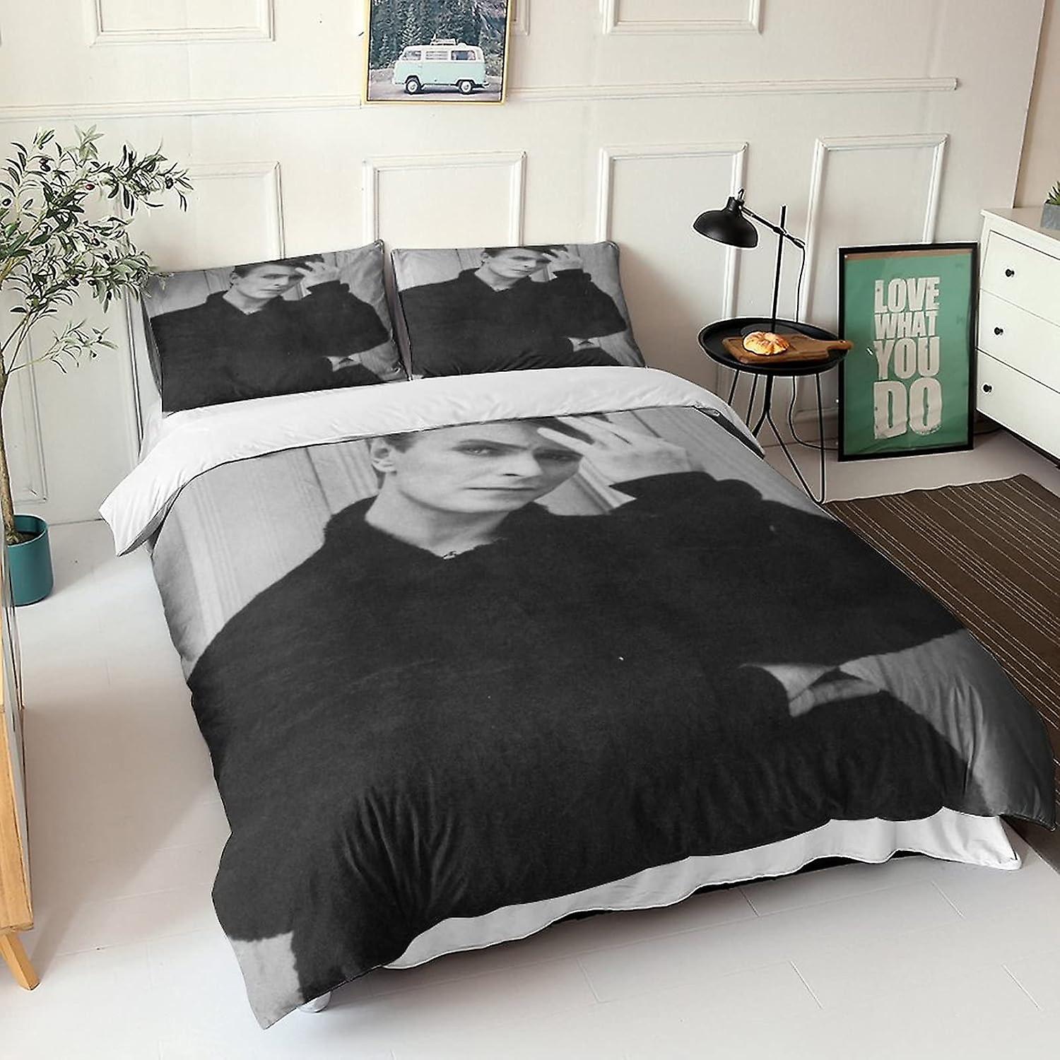 David Bowie Duvet Cover Set,Rock 'n' Roll Bedding Comforter Cover 3D ...