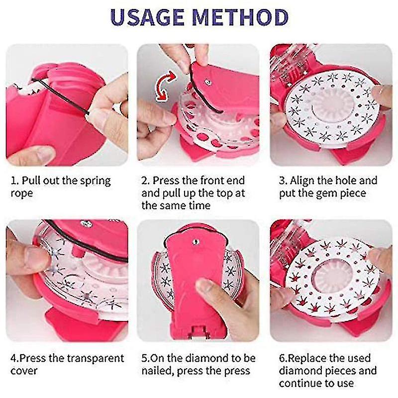 Shining Bling Diamond Hair Sparkle Stapler Machine Set Gems For Decor ...