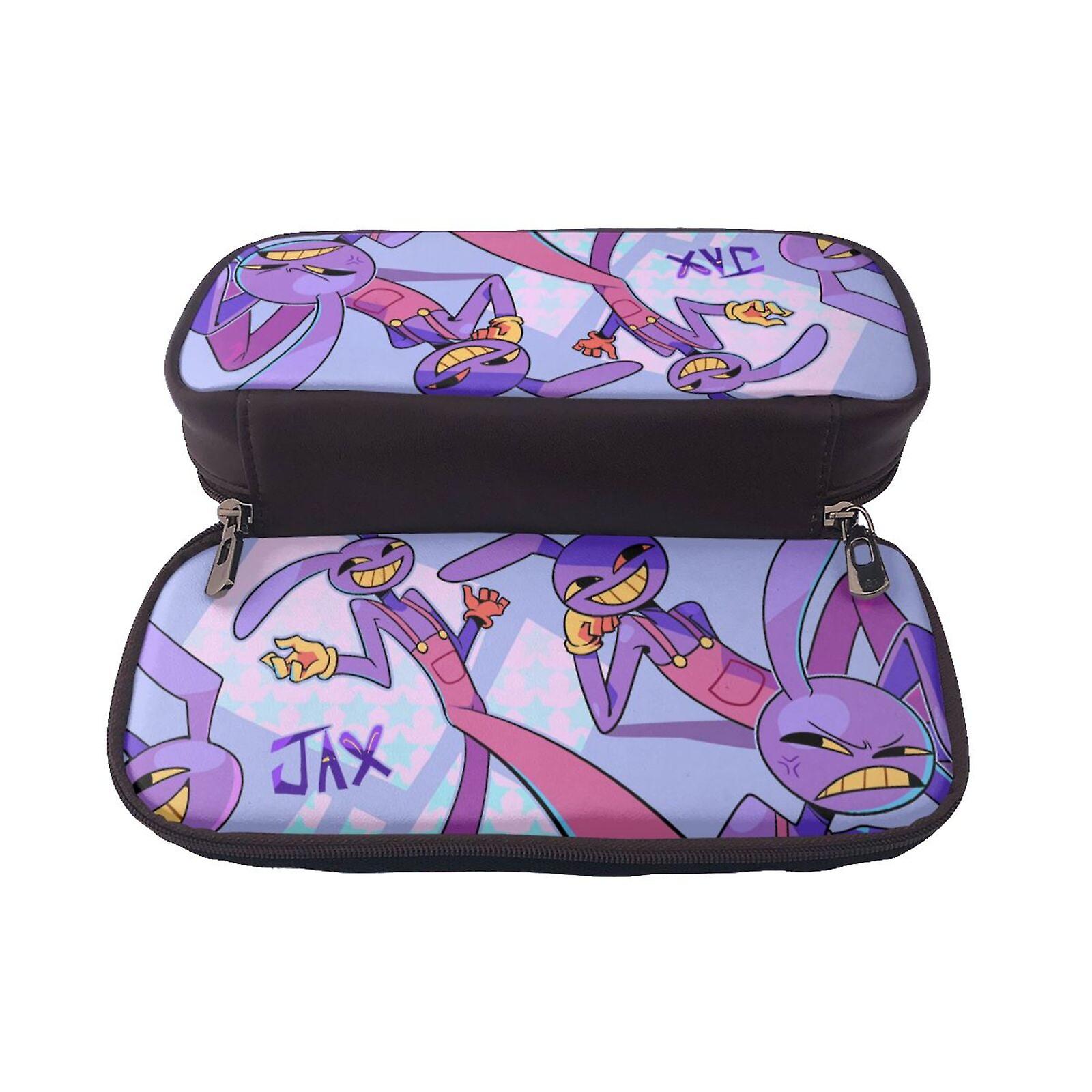 The Amazing Digital Circus Jax Leather Pen Bag Brown Pencil Case Holder ...