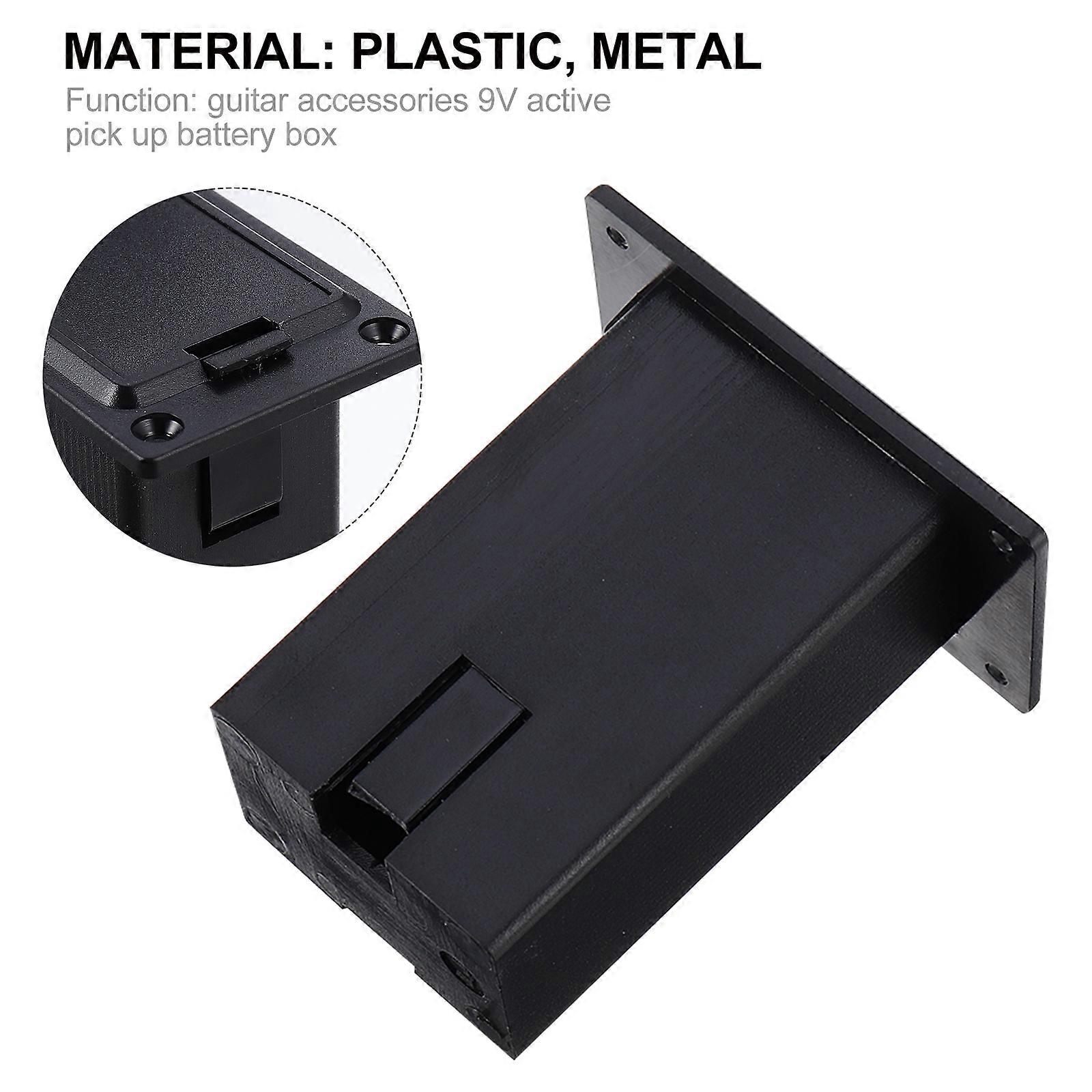 3 PCS Pickup Battery Box 9V Guitar and Bass Active Pick Up Battery Case ...