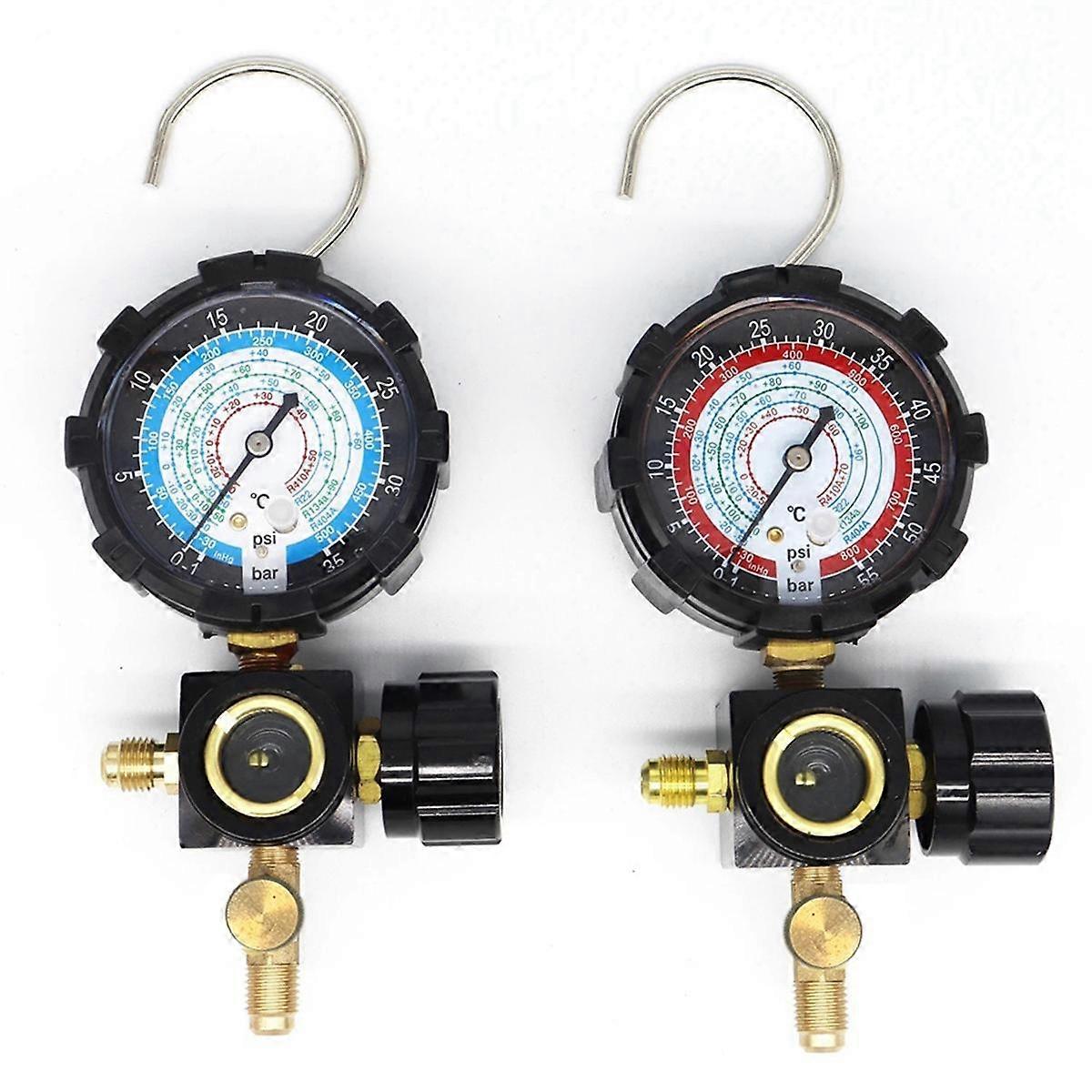 R134A Low Side Pressure Gauge R410A R22 R404A Single Manifold Gauge for ...