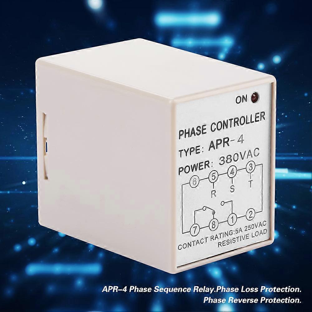 APR-4 Phase Loss Reverse Protection Relay Phase Sequence Controller 10A ...