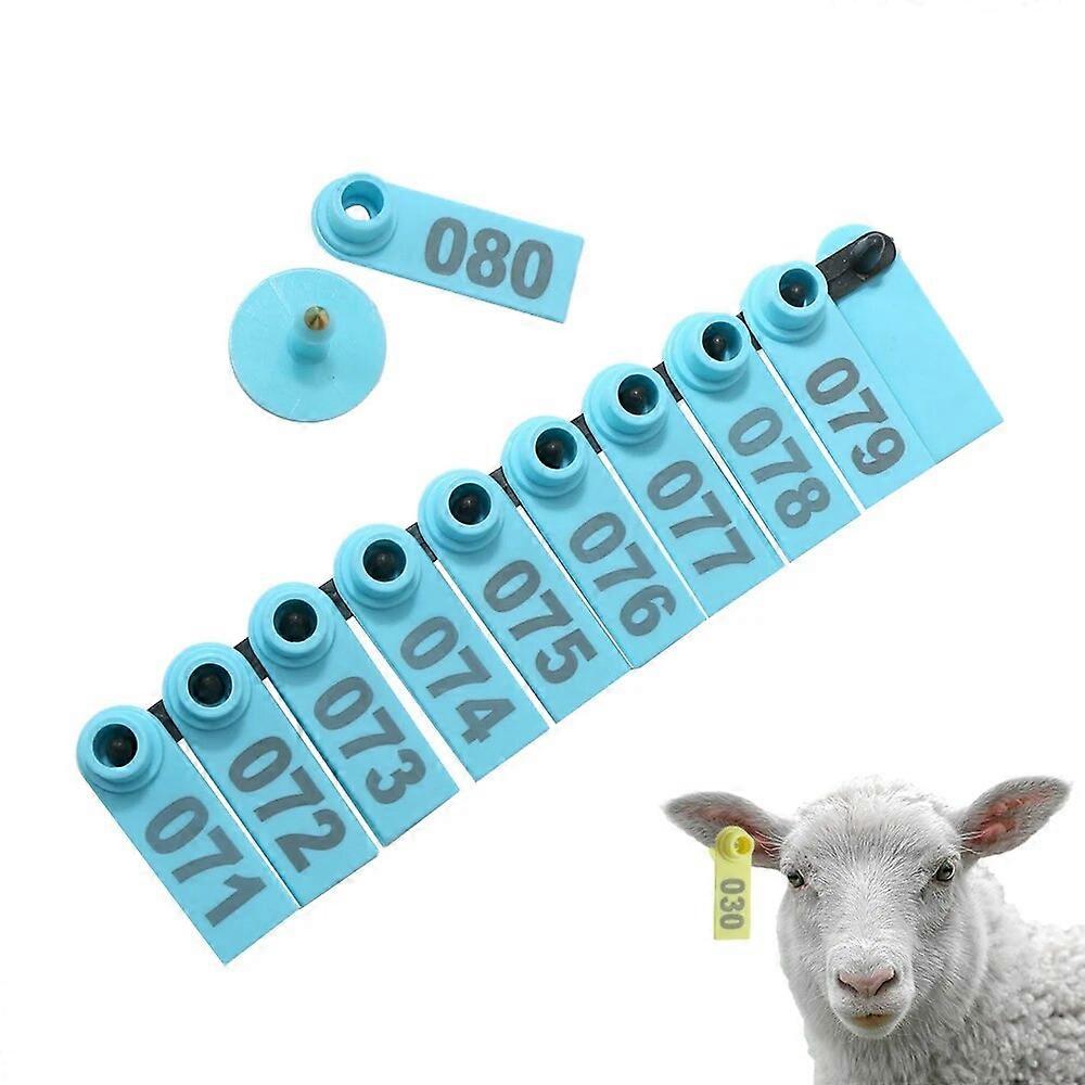 100Pcs Tag for animals Sheep ear tag Goat Tag Marker Earrings Numbering ...
