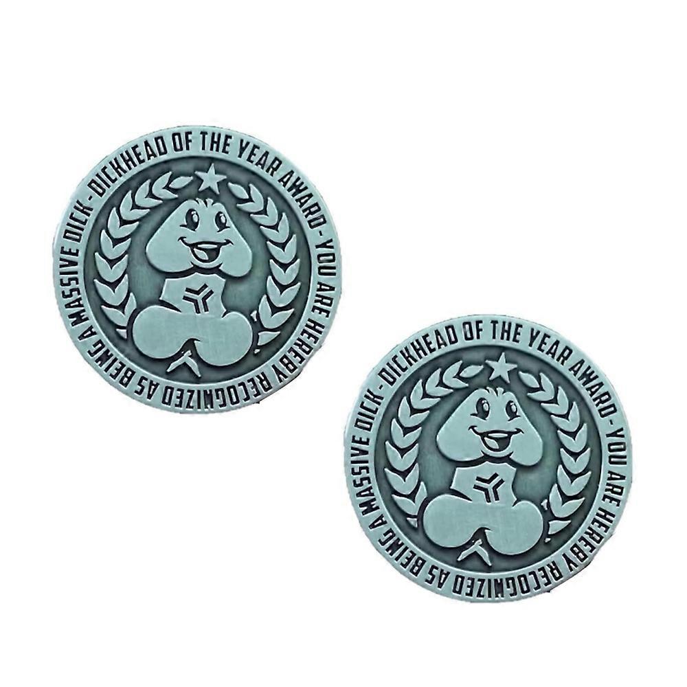 5pcs Hilarious Dickhead of The Year Challenge Coin Dickhead Year Award ...