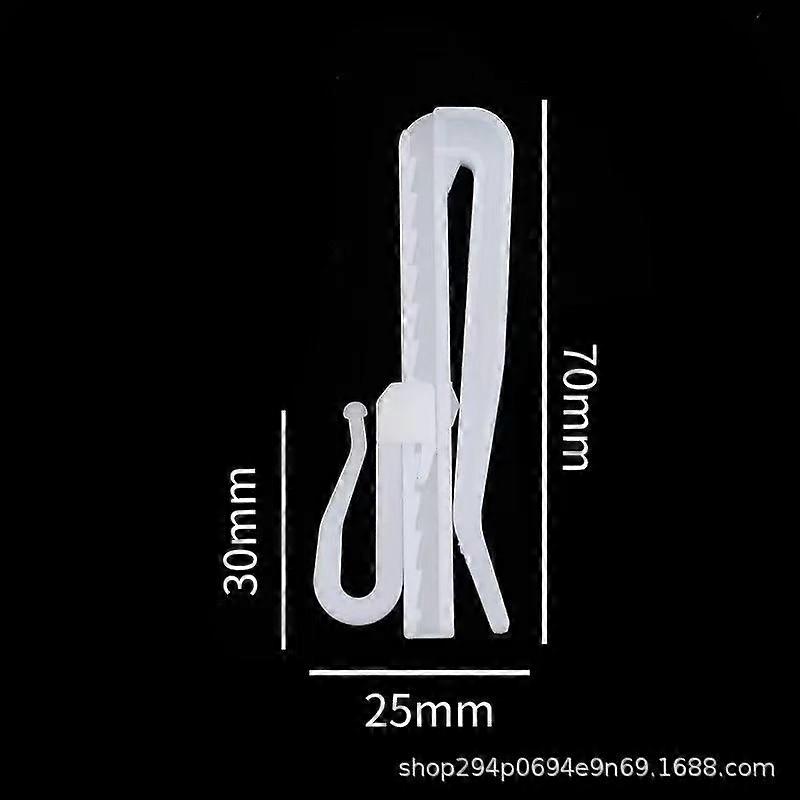 Plastic Pinch Pleat Hooks - 70 mm Adjustable Clips for All Curtains ...