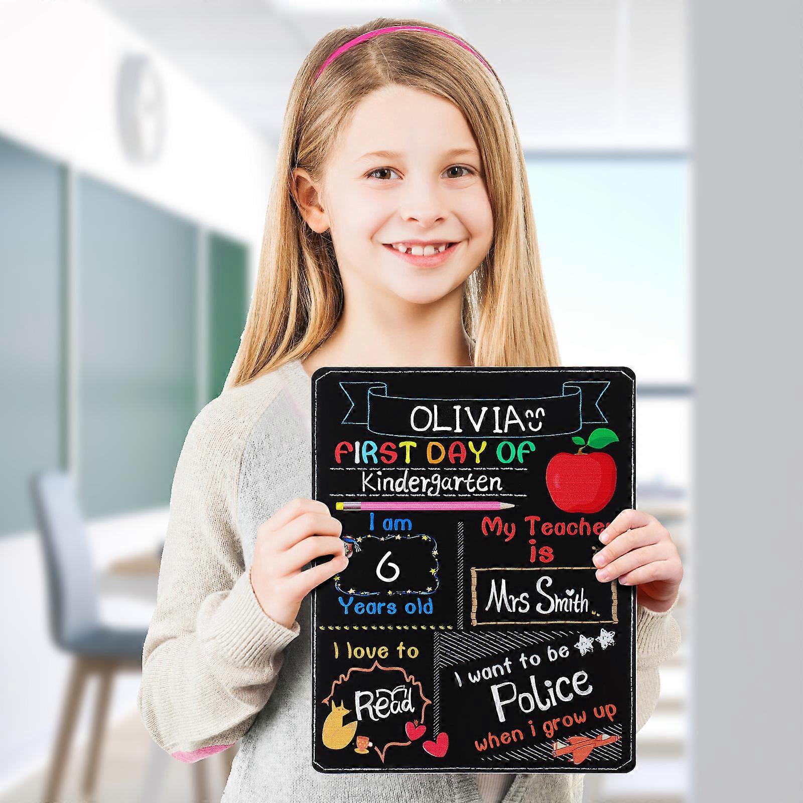 NUOBESTY Double Sided Chalkboard Student Message Chalkboard Color ...