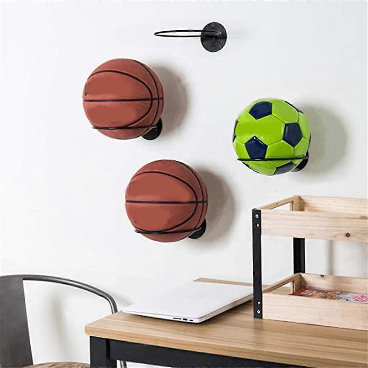 4PCS Iron Basketball Football Volleyball Storage Rack Household Wall ...